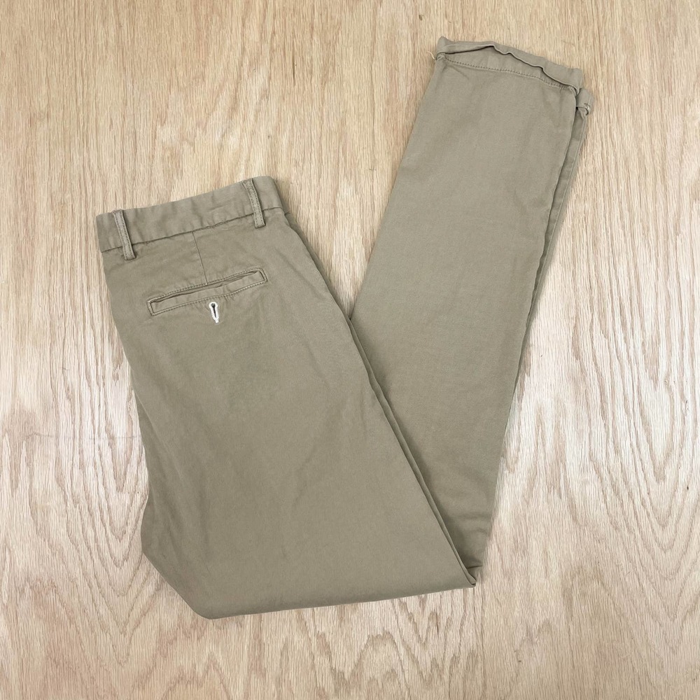 Mens Gant Rugger Cuffed Slim Fit Chino Khaki Pant 30 … - Gem